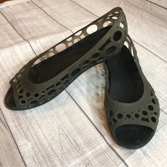 CROCS | Shoes | Crocs Open Toe Perforated Shoe Womans Size 9 | Poshmark